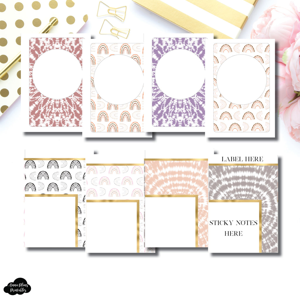 Standard TN Size | Boho Rainbow Covers + Sticky Note Dashboards Printa ...