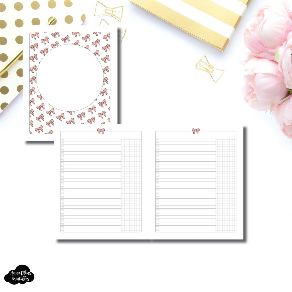 A5 Wide Rings Size | Fox & Pip Collaboration: List + Grid Column Print ...