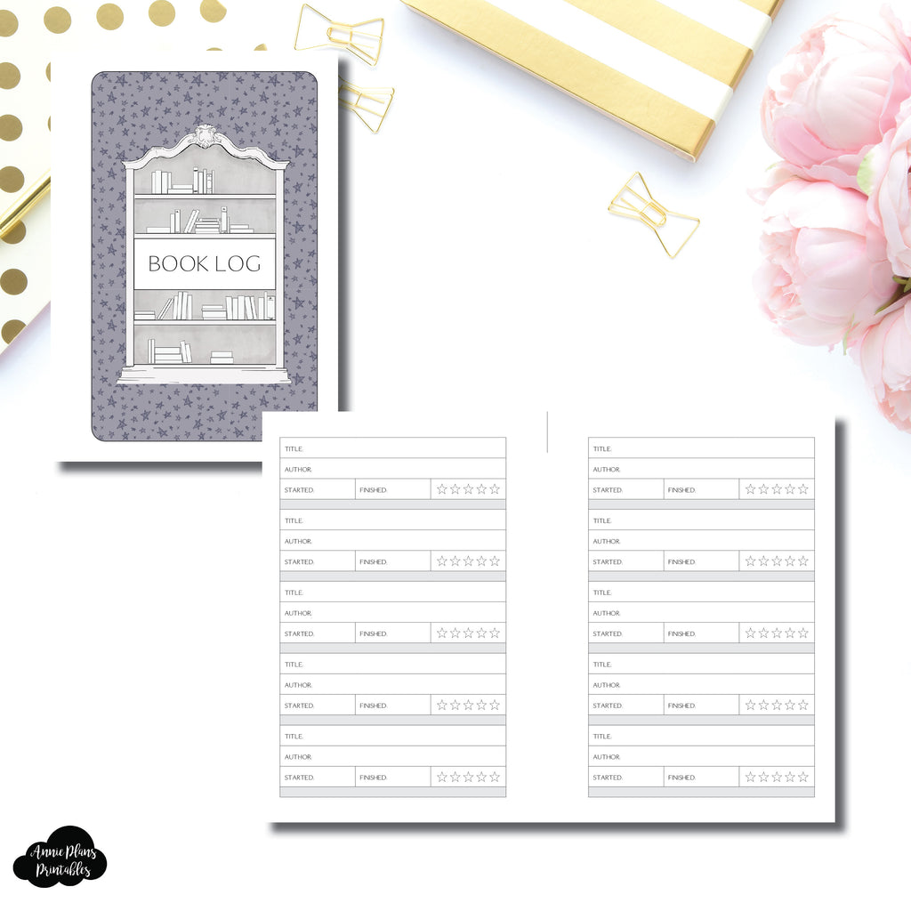 Pocket Plus Rings Size | Book Log Printable Insert ...