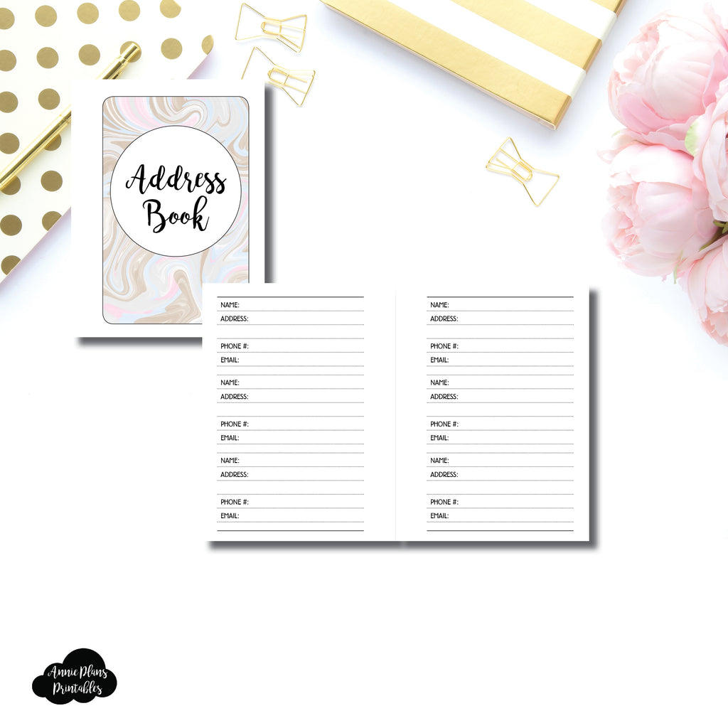 Micro HP SIZED | ADDRESS BOOK Printable Insert © – AnniePlansPrintables ...